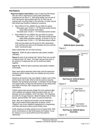 450 series rail installation instructions rev | PDF