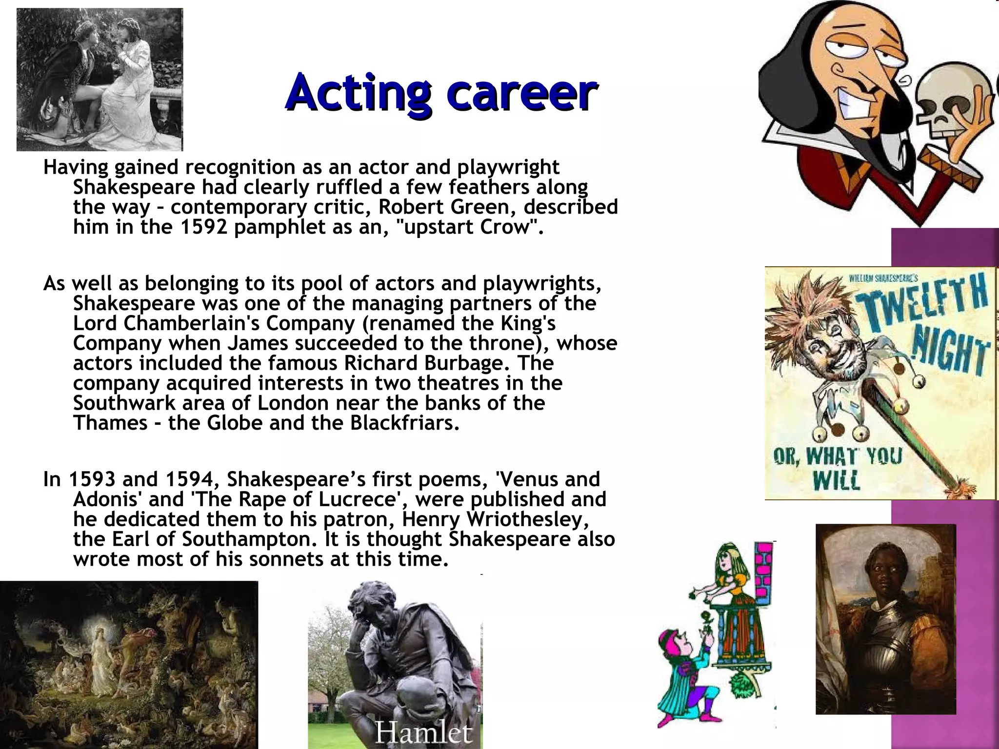 450th anniversary w.shakespeare | PPT