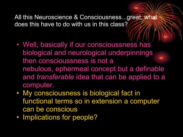 Consciousness & Neuroscience Francis Crick & Christof Koch | PPT