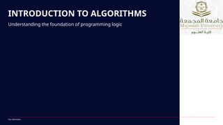 different algorithms in programming languages | PPTX