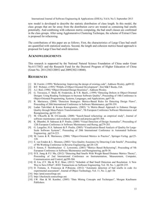 DETECTION AND REFACTORING OF BAD SMELL CAUSED BY LARGE SCALE | PDF