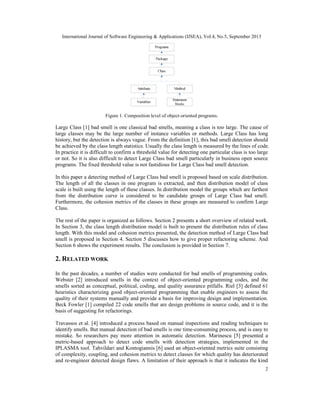 DETECTION AND REFACTORING OF BAD SMELL CAUSED BY LARGE SCALE | PDF