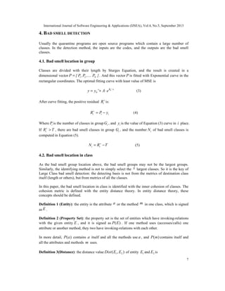 DETECTION AND REFACTORING OF BAD SMELL CAUSED BY LARGE SCALE | PDF