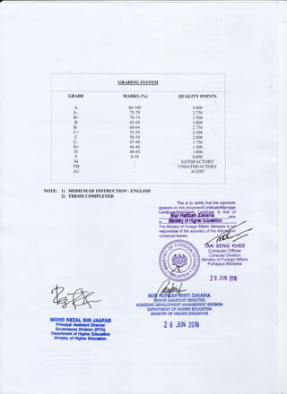 PhD Transcript | PDF