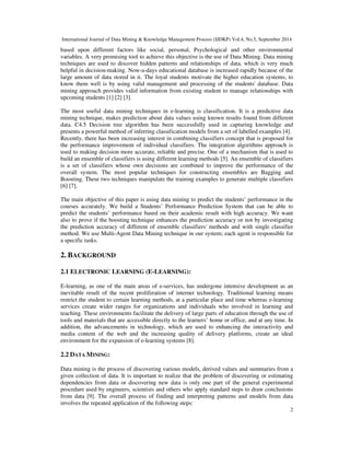 STUDENTS’ PERFORMANCE PREDICTION SYSTEM USING MULTI AGENT DATA MINING TECHNIQUE | PDF