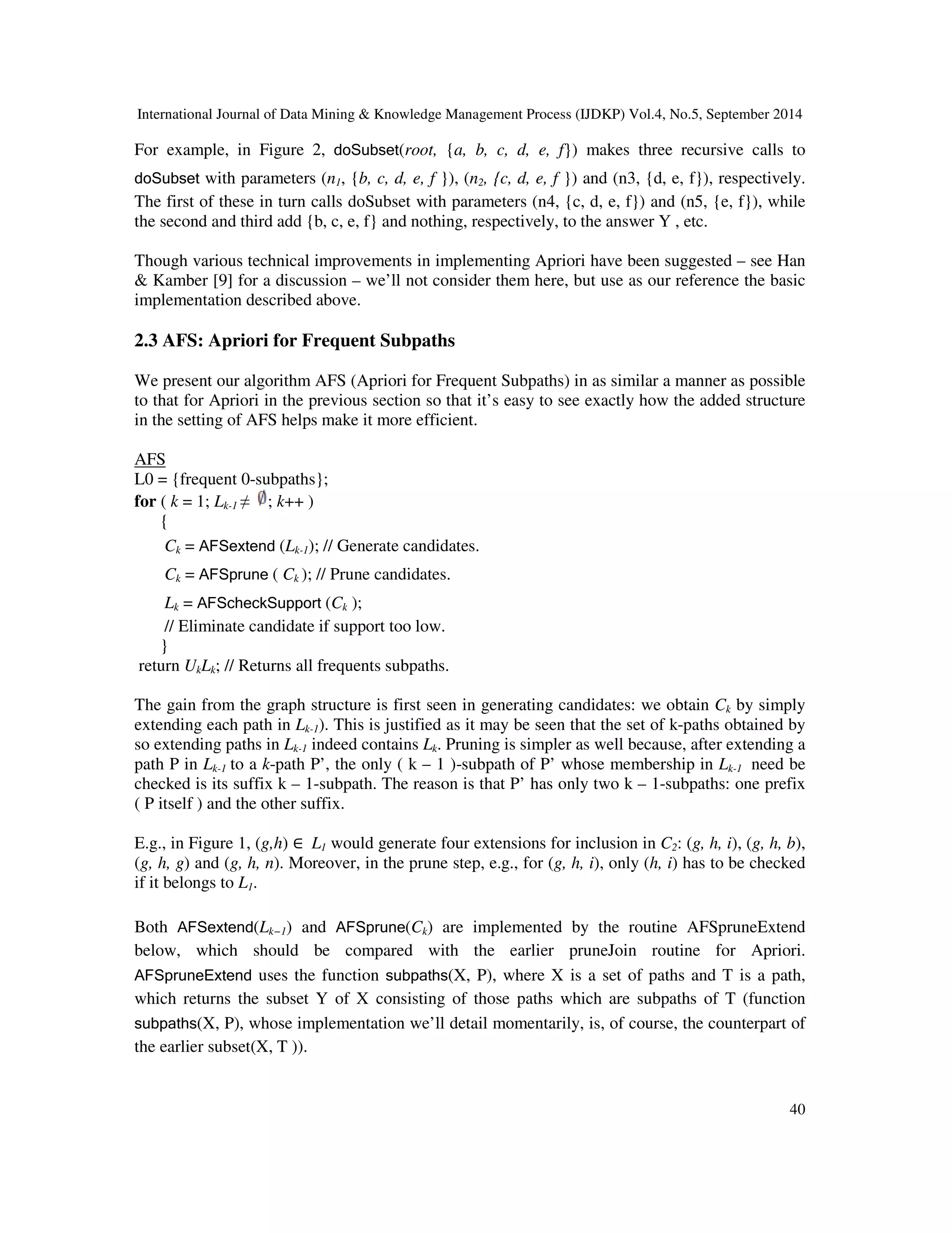 FINDING FREQUENT SUBPATHS IN A GRAPH | PDF