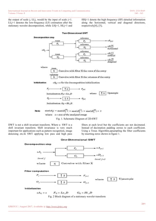 An Energy Efficient and High Speed Image Compression System Using Stationary Wavelet Transform | PDF
