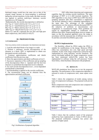 An Energy Efficient and High Speed Image Compression System Using Stationary Wavelet Transform | PDF