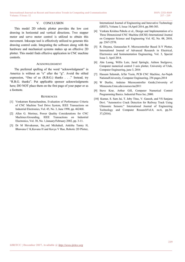 G-Code Controlled 2D Robotic Plotter | PDF