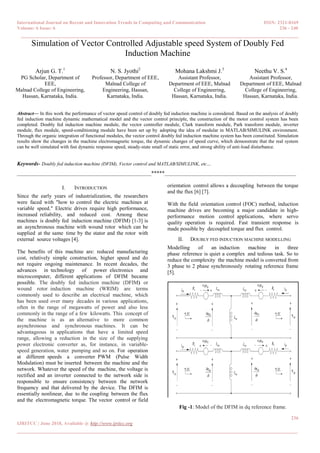 Simulation of Vector Controlled Adjustable Speed System of Doubly Fed ...