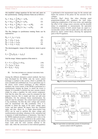 Simulation of Vector Controlled Adjustable Speed System of Doubly Fed Induction Machine | PDF