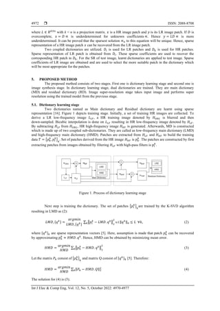 Super resolution image reconstruction via dual dictionary learning in sparse environment | PDF