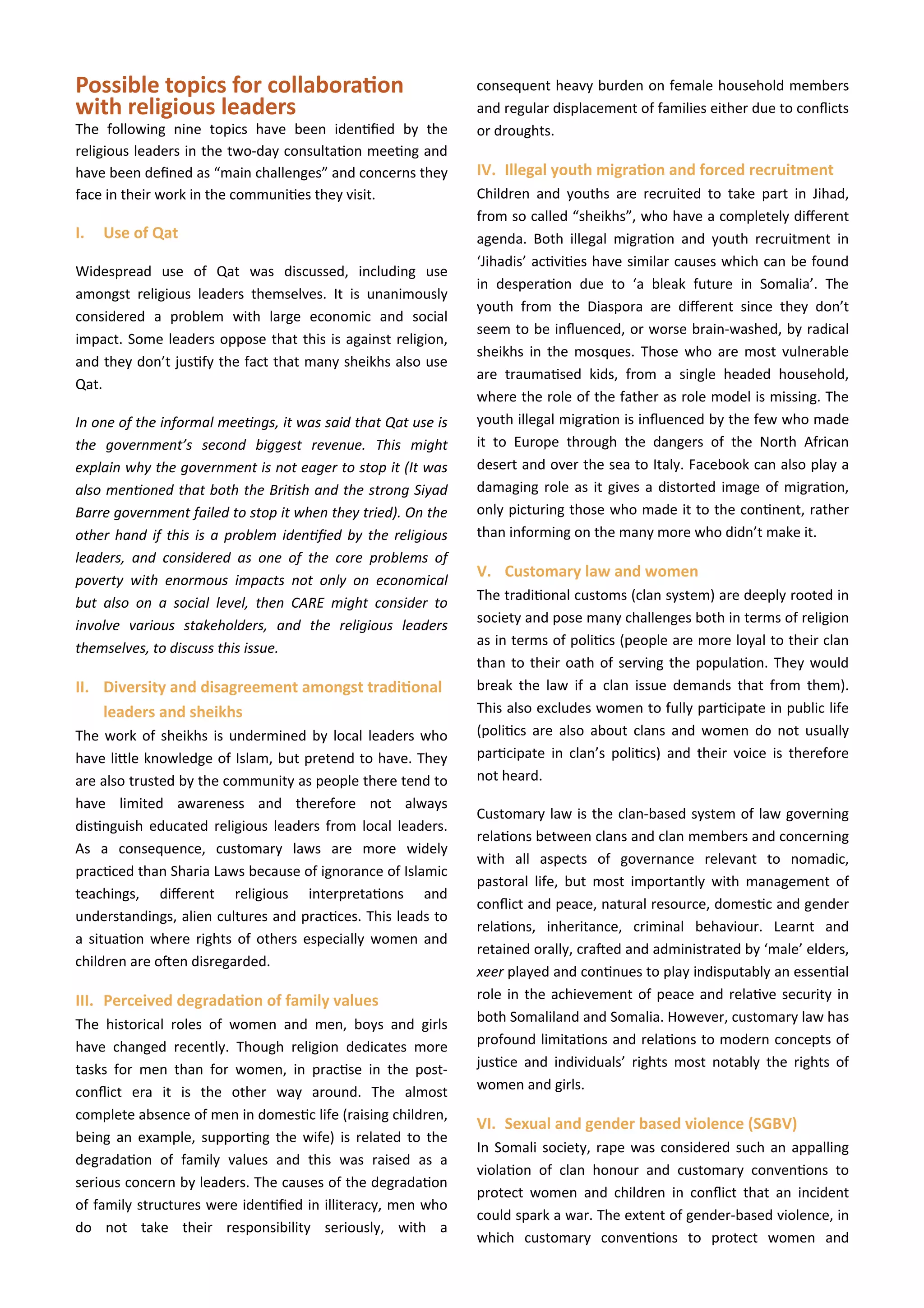 FFP - Guidelines on how to engage religious leaders | PDF