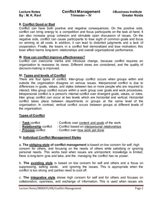 45182983 lecture-notes-conflict-mgt-2 | DOC