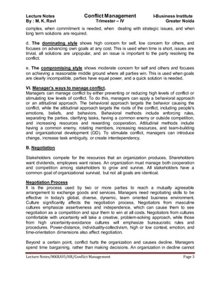 45182983 lecture-notes-conflict-mgt-2 | DOC