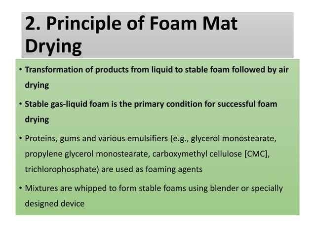 Foam-Mat-Drying-pptx.pptx | Chemistry | Science