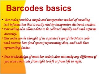 seminar-on-barcodes | PPT