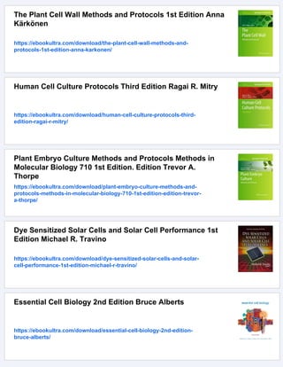 Plant Cell Culture Essential Methods 1st Edition Michael R. Davey | PDF