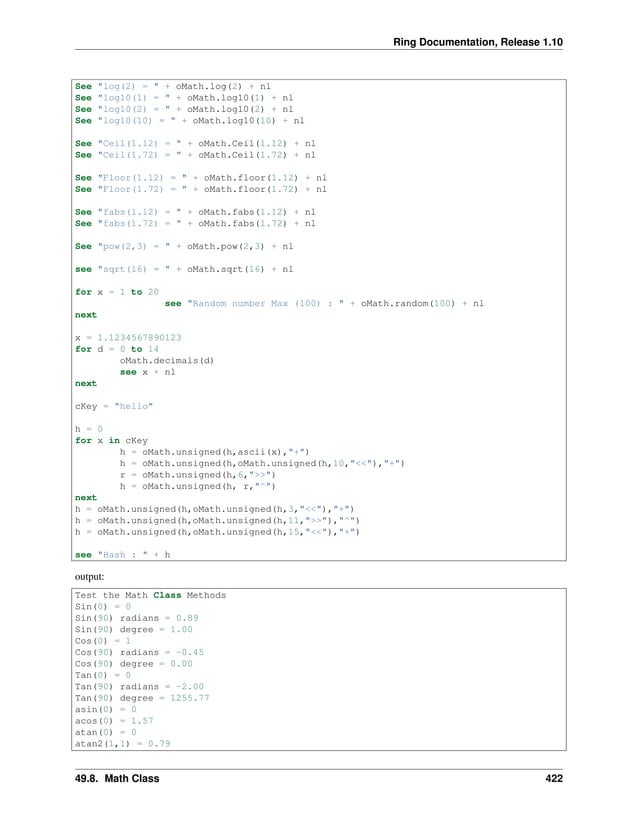 The Ring programming language version 1.10 book - Part 46 of 212 | PDF