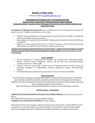 ANGELANEILSONRESUME2 | PDF