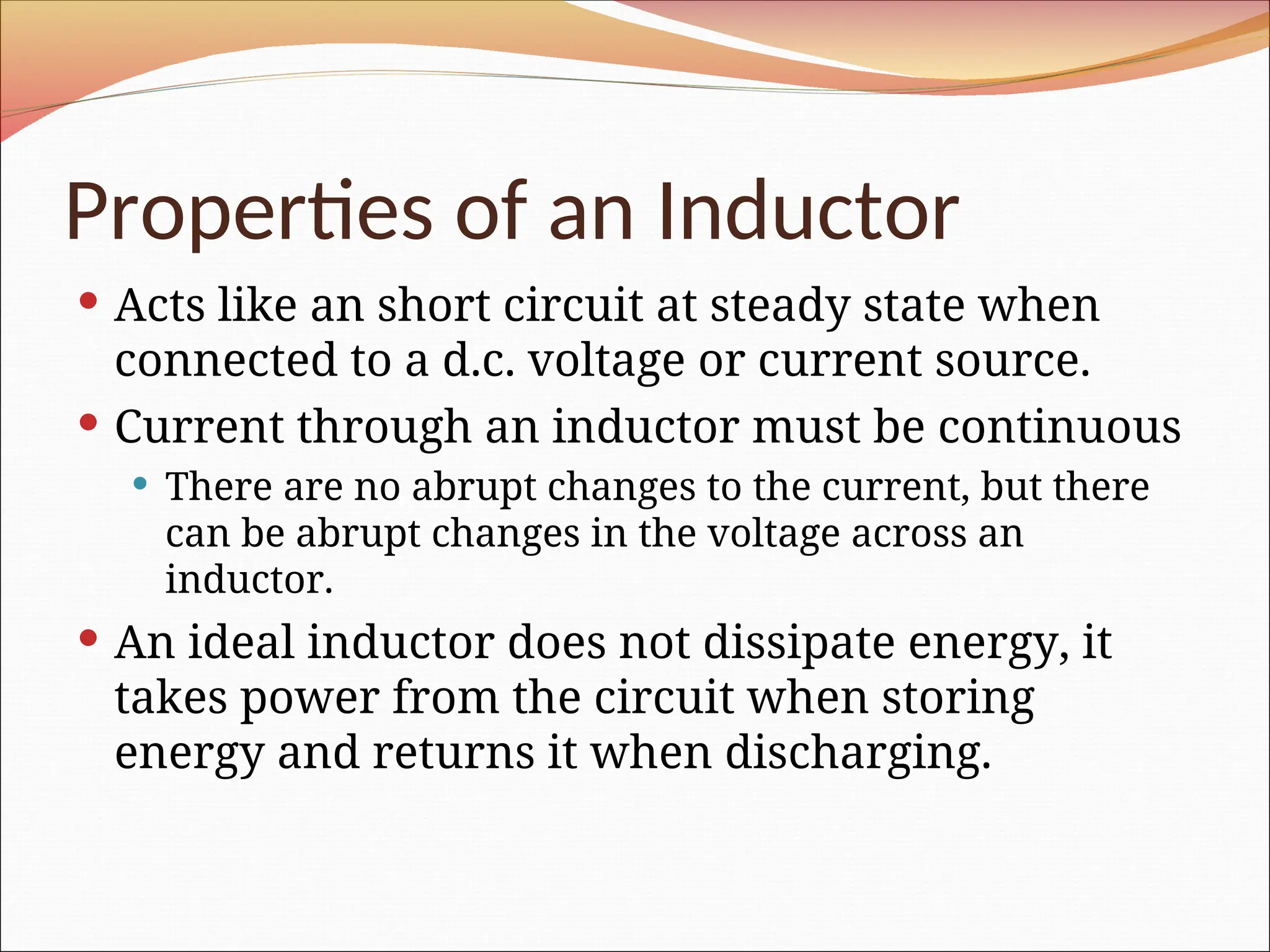 Basic Inductors power point presentation | PPT