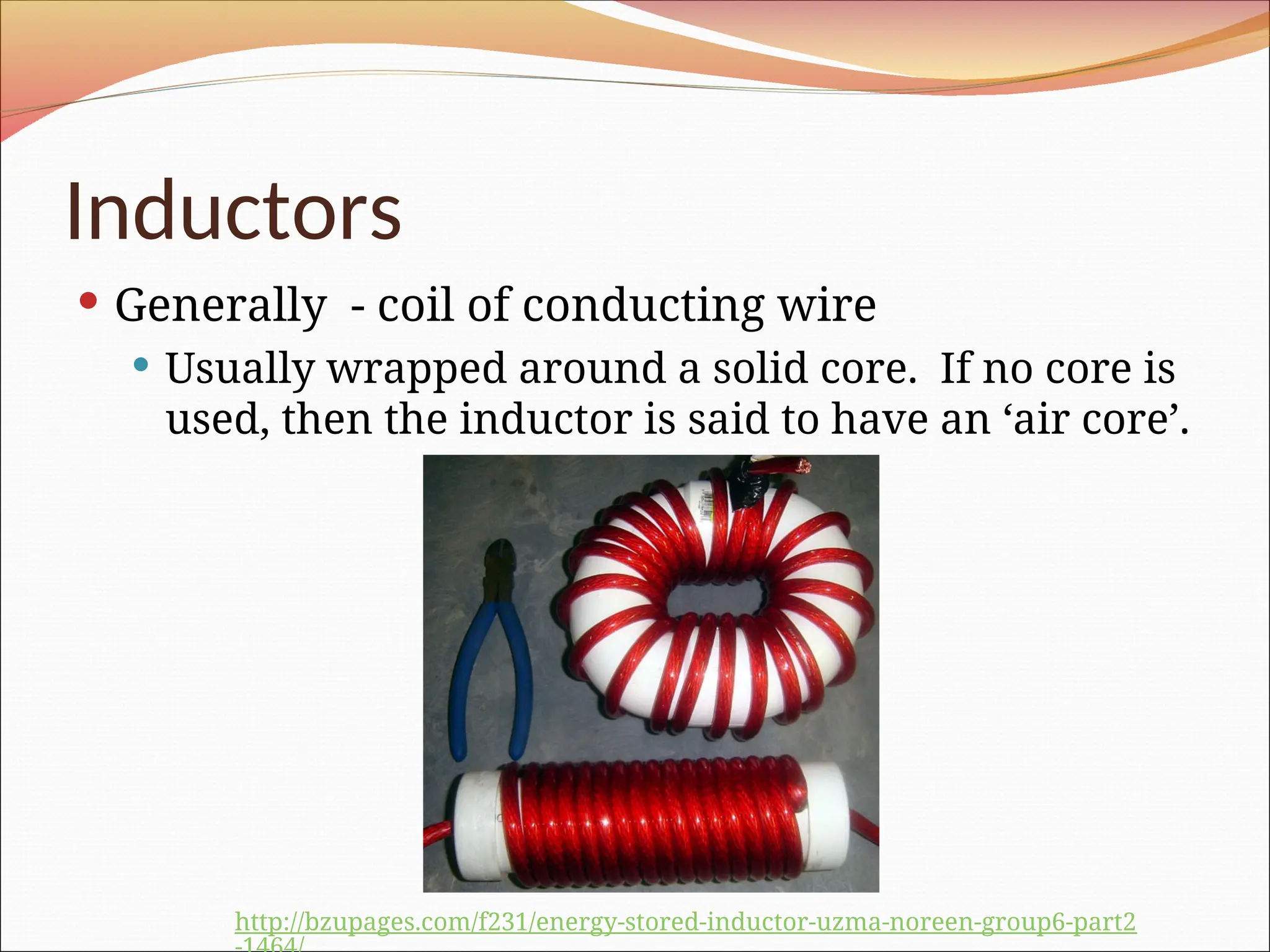 Basic Inductors power point presentation | PPT