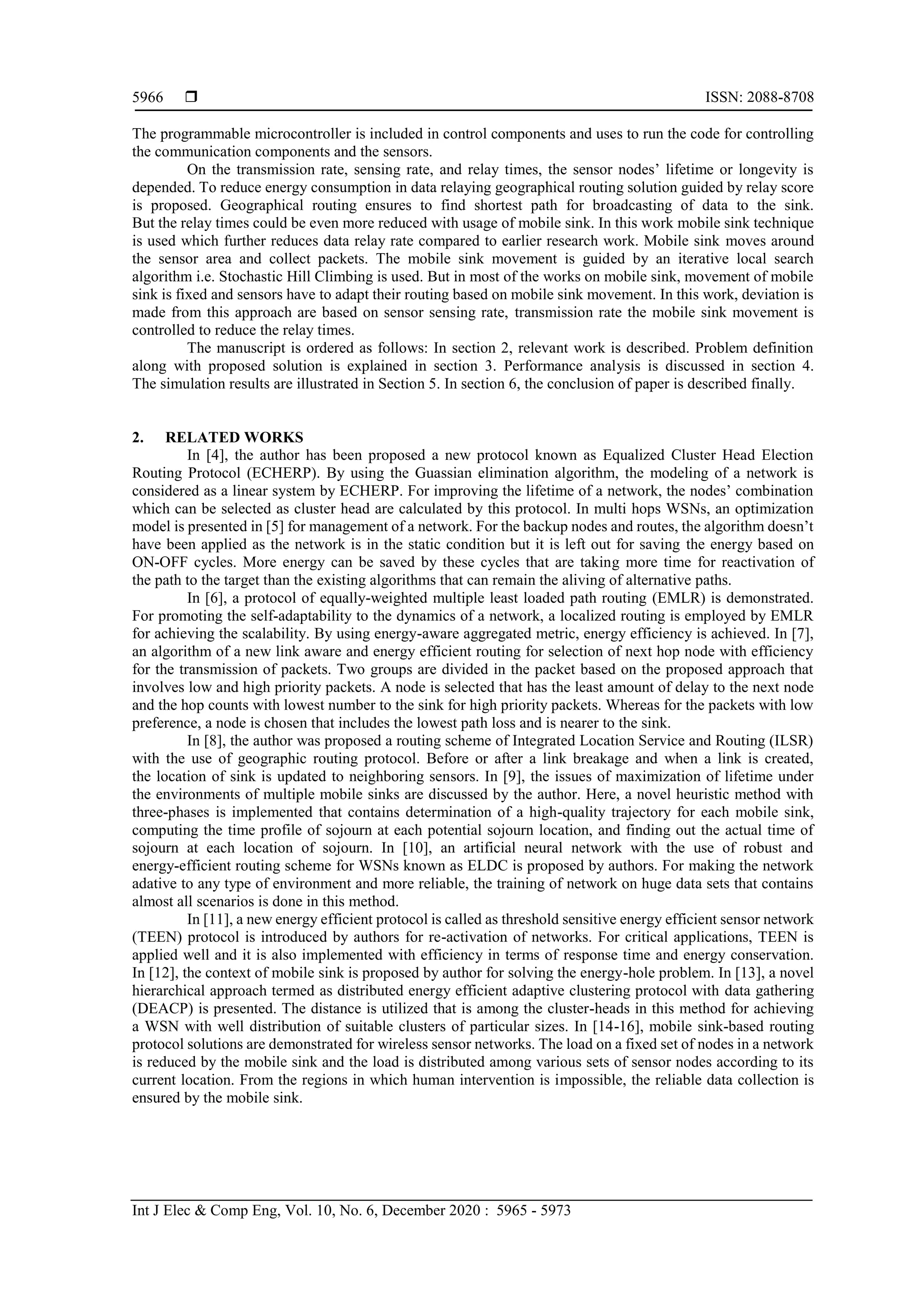 Energy Efficient Routing In Wireless Sensor Network Based On Mobile Sink Guided By Stochastic