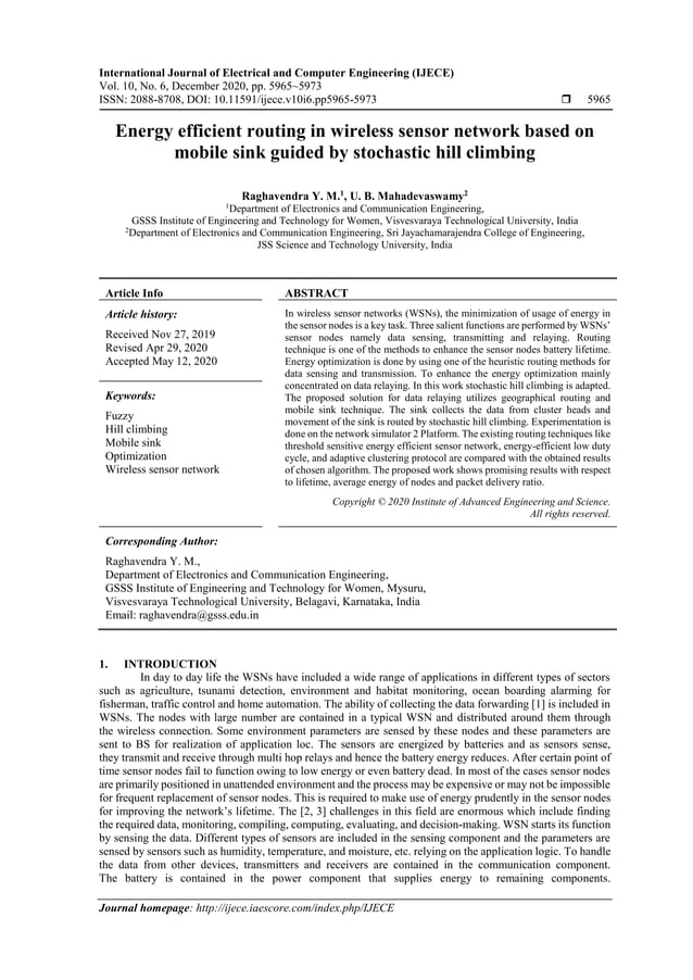 Energy efficient routing in wireless sensor network based on mobile sink guided by stochastic ...