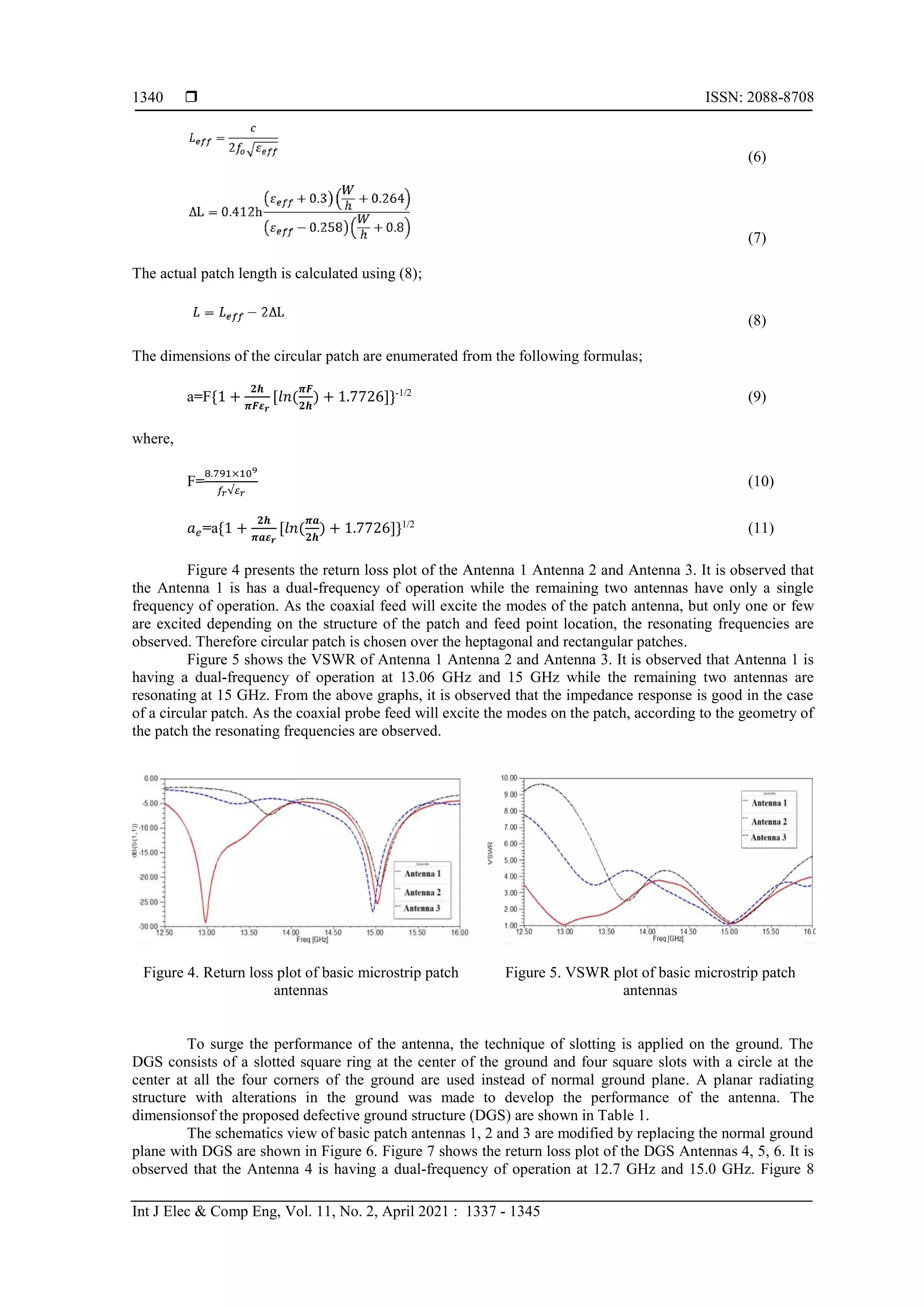 Design of wide band slotted microstrip patch antenna with defective ...