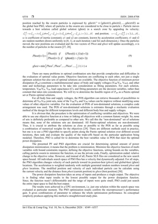 Multi-objective Pareto front and particle swarm optimization algorithms ...