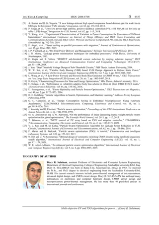 Multi-objective Pareto front and particle swarm optimization algorithms ...