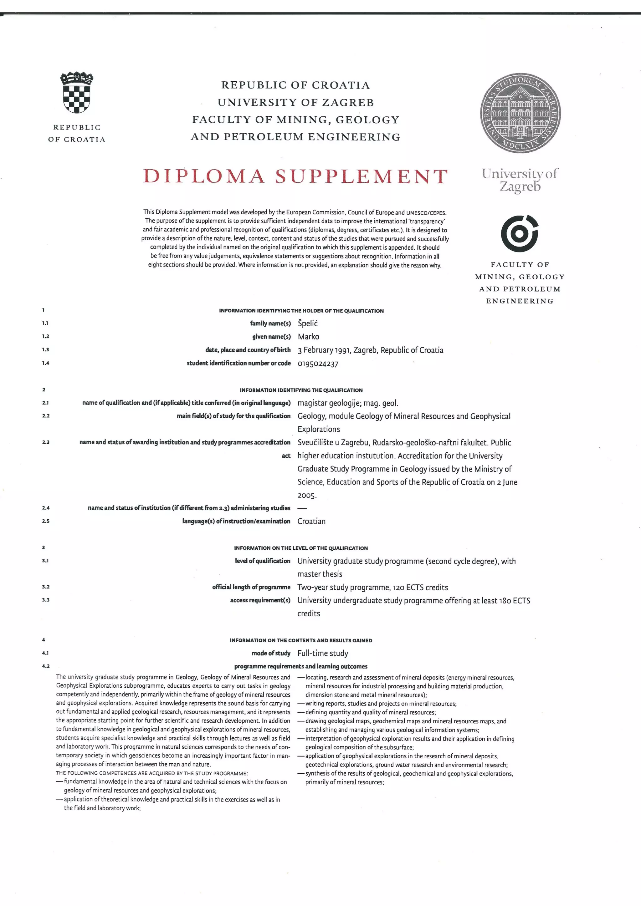 Diploma Supplement | PDF