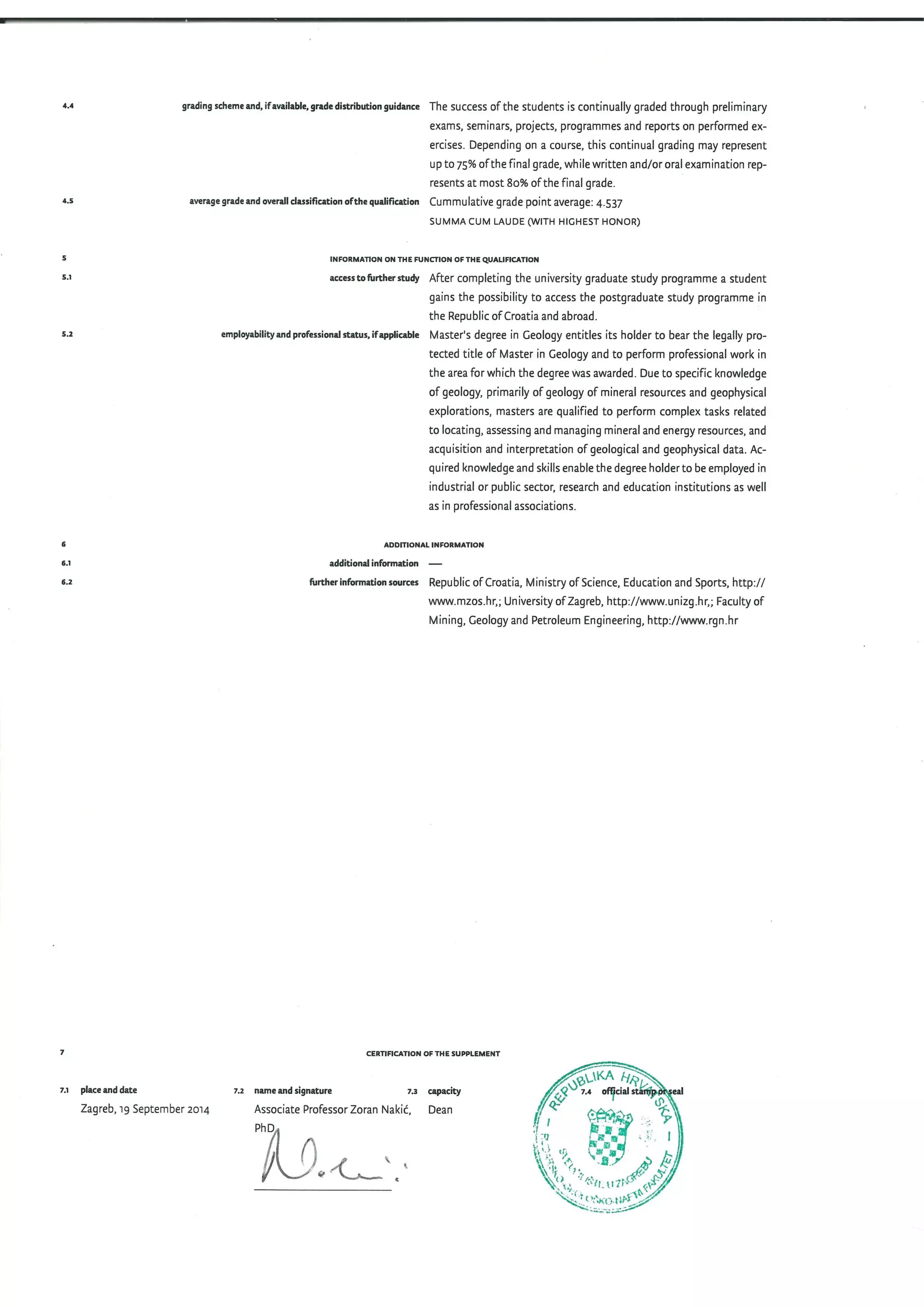 Diploma Supplement | PDF