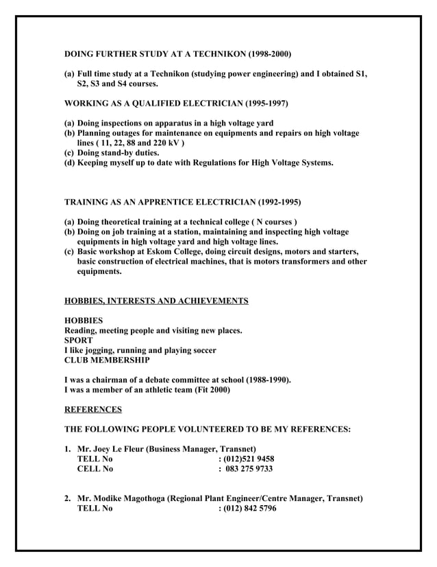 CV ELIAS 2 | DOC | Education