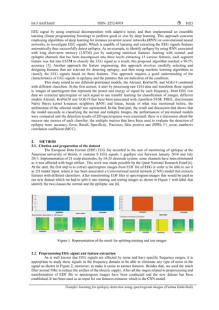 Transfer learning for epilepsy detection using spectrogram images | PDF | Artificial ...