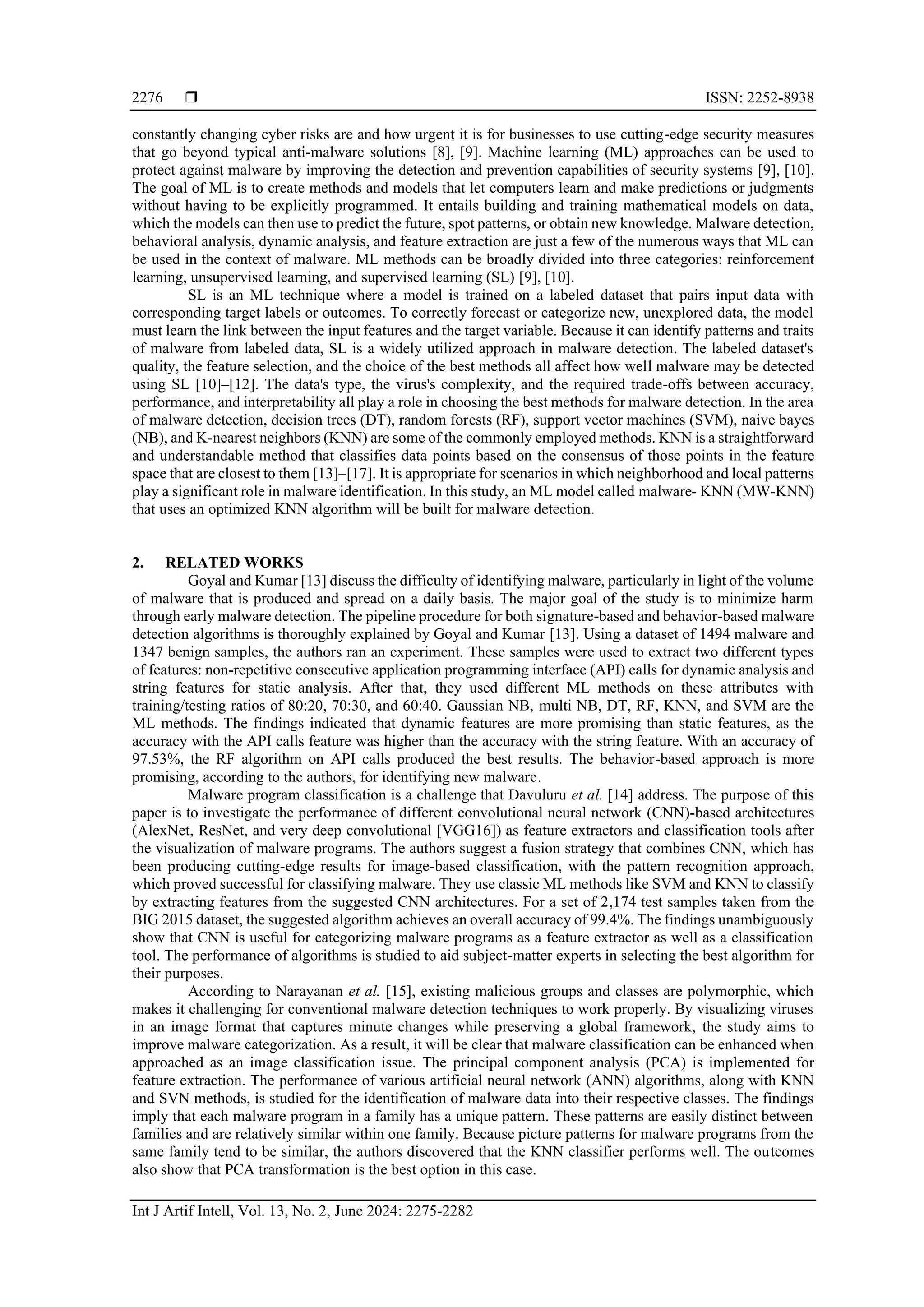 Tuning the K value in K-nearest neighbors for malware detection | PDF