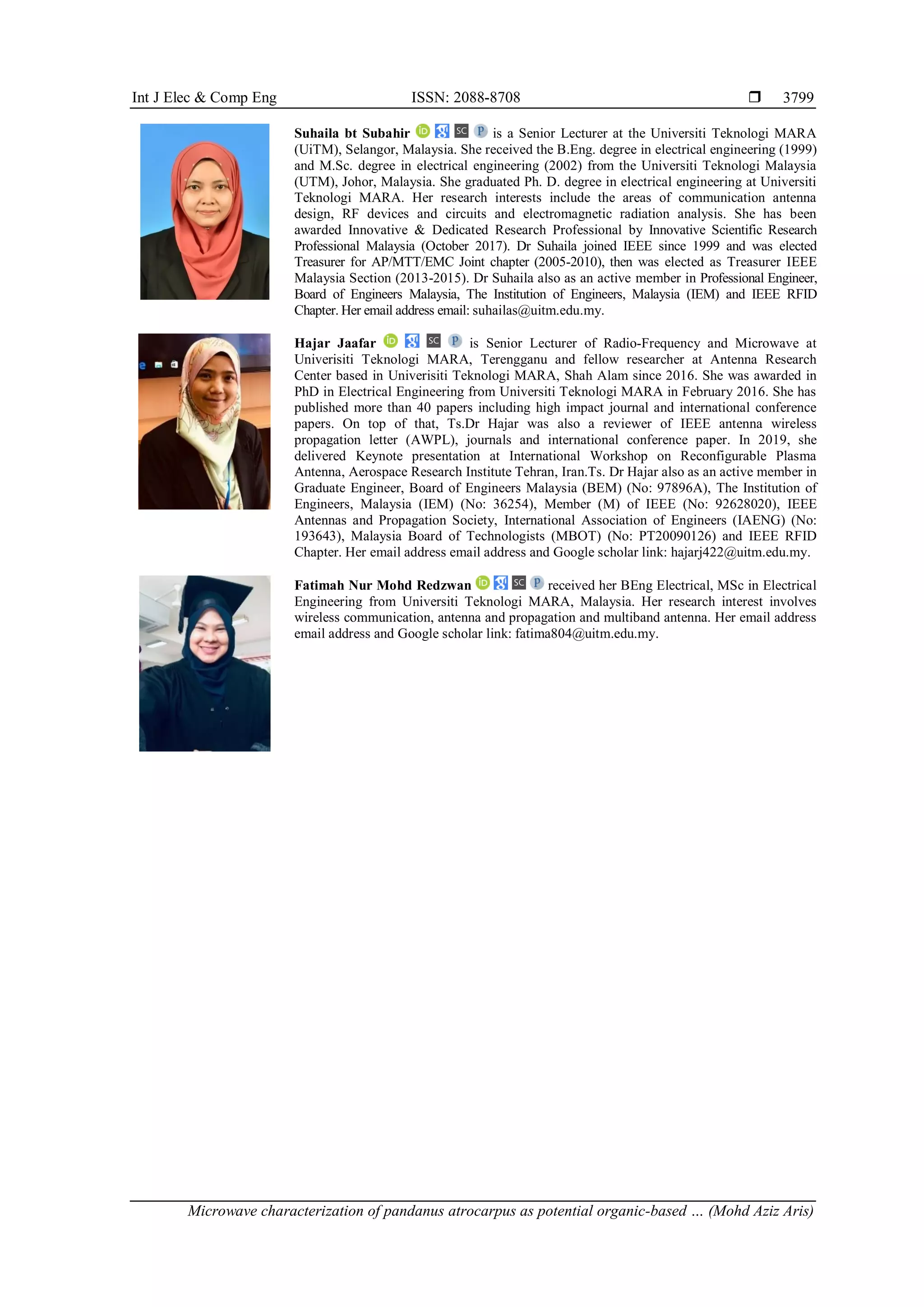 Microwave characterization of pandanus atrocarpus as potential organic-based dielectric ...