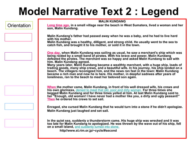 Narrative text (teks Naratif) Penjelasan.ppt