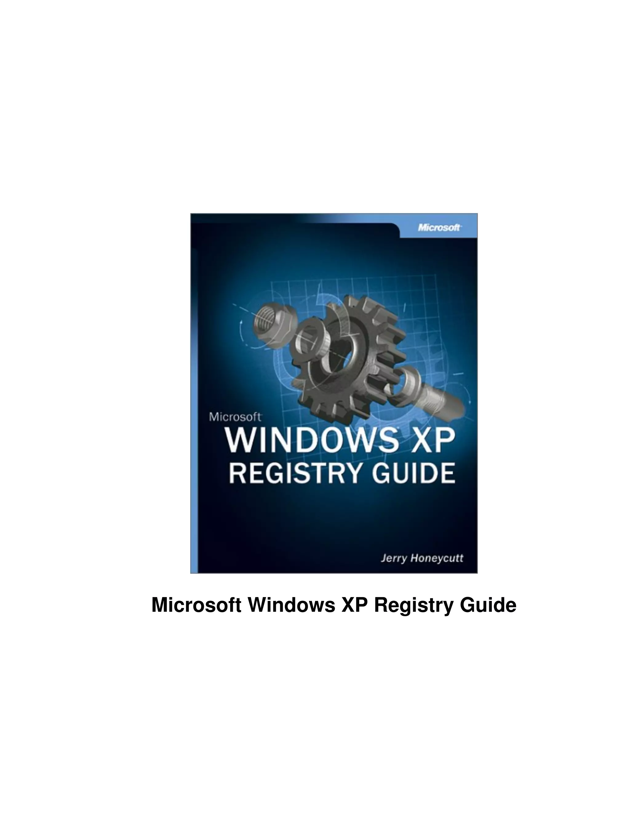 Windows XP Registry Guide | PDF