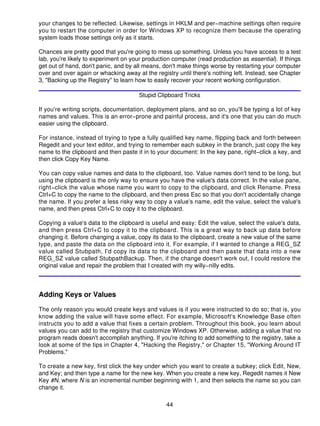 Windows XP Registry Guide | PDF