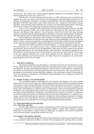 Machine learning for the detection of soil pH, macronutrients, and ...