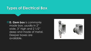 Comprehensive Guide to Electrical Boxes: Types, Uses, and Installation ...