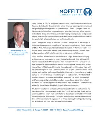 David Tenney Moffitt Bio1 | PDF