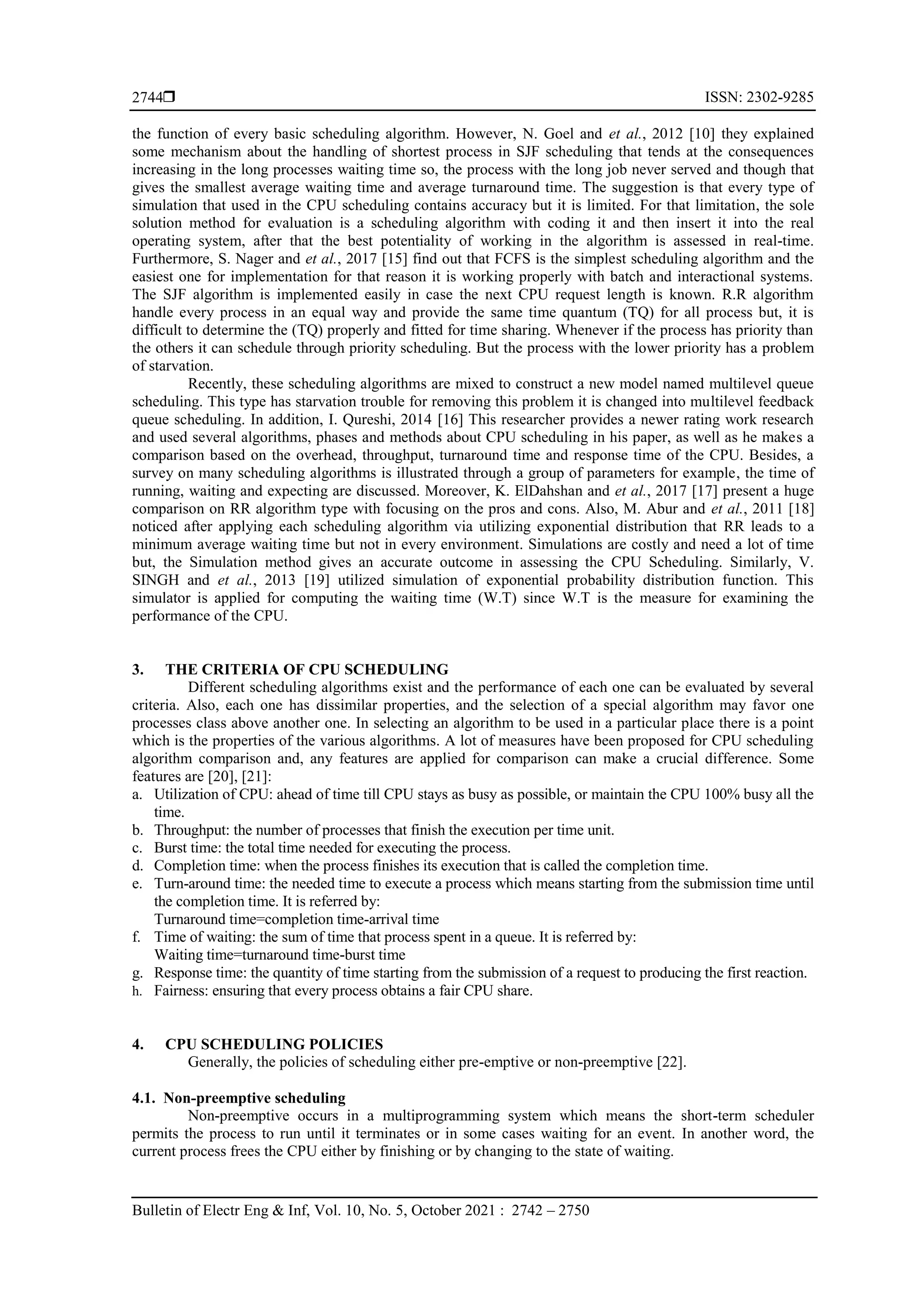 Comparative analysis of the essential CPU scheduling algorithms | PDF Comparative analysis of the essential CPU scheduling algorithms | PDF
