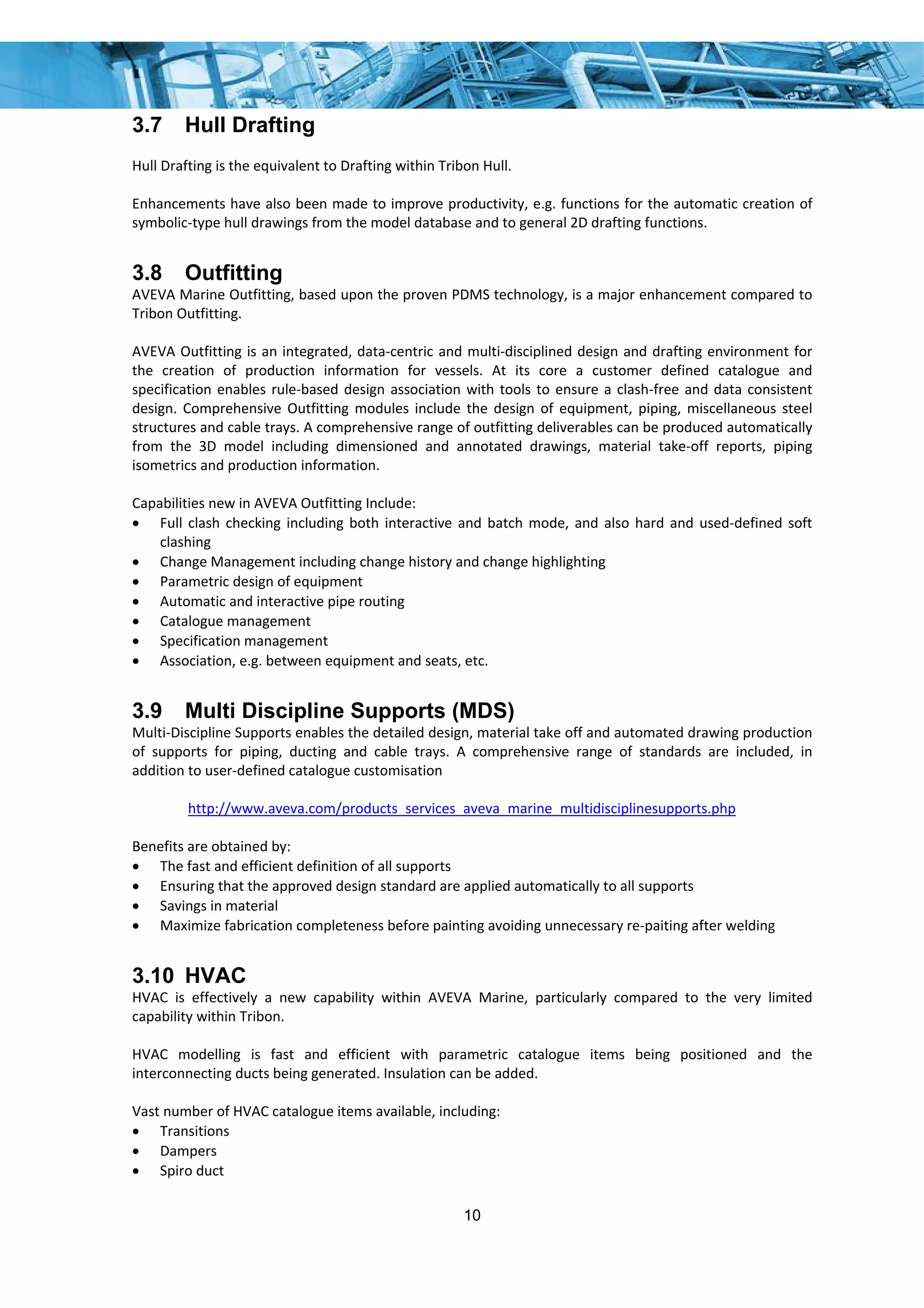 45283688 aveva-marine-tribon-comparison | PDF