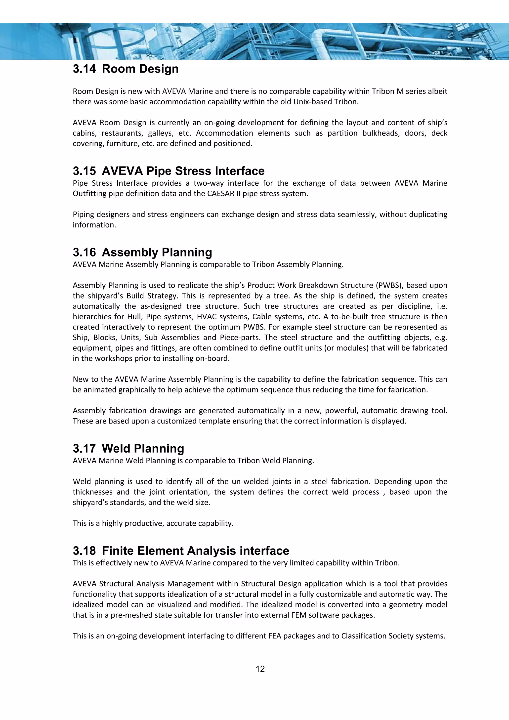 45283688 aveva-marine-tribon-comparison | PDF