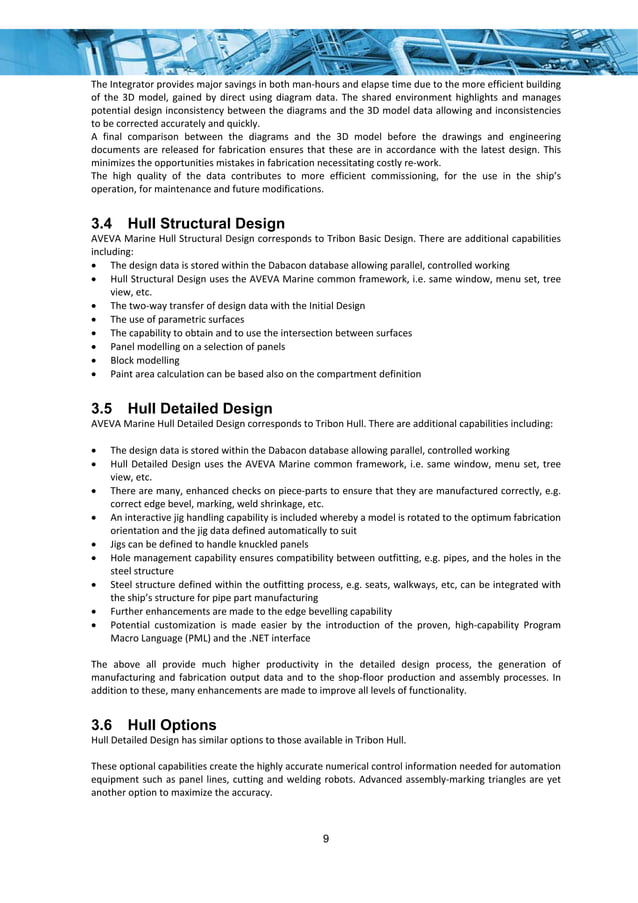 45283688 aveva-marine-tribon-comparison | PDF