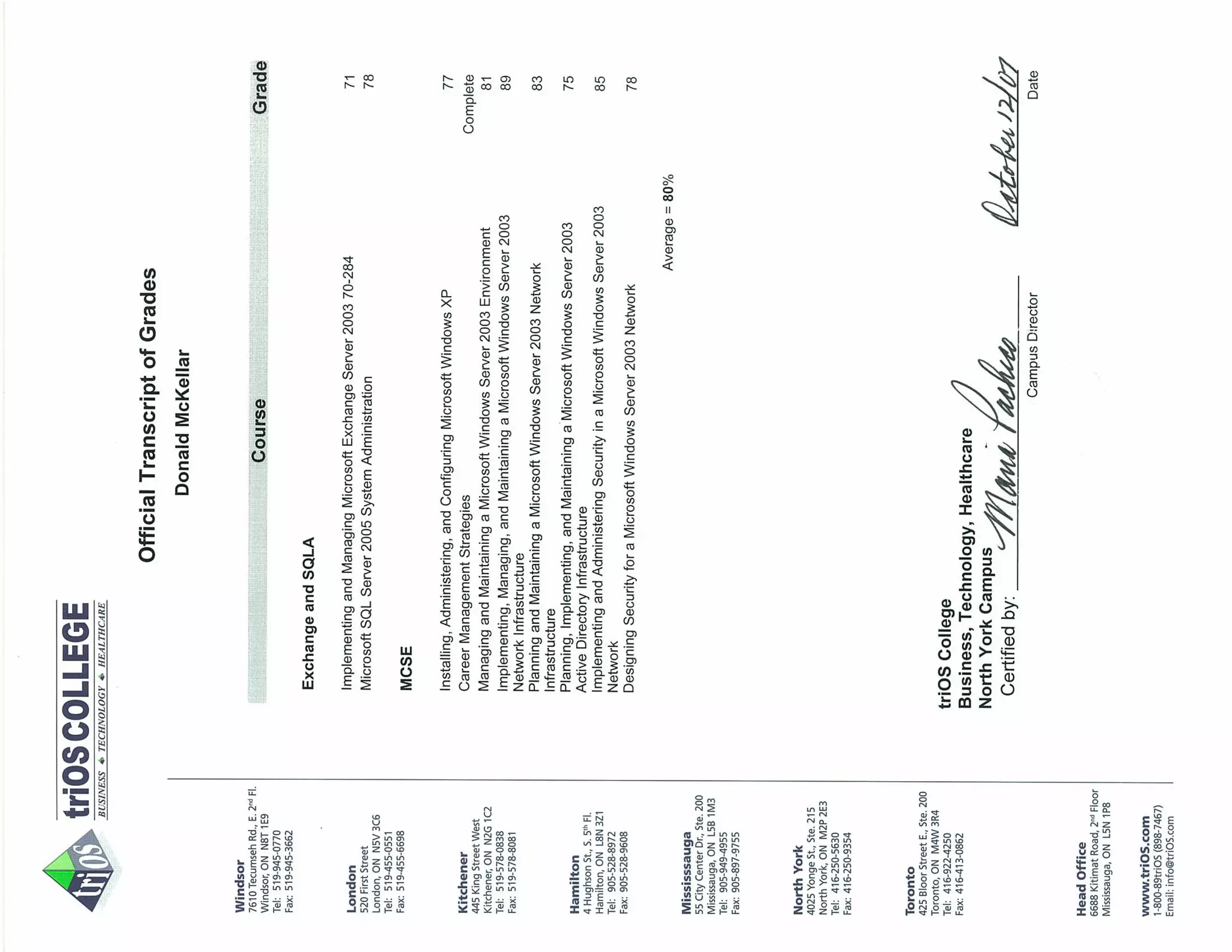 Custom Networking Diploma plus marks | PDF