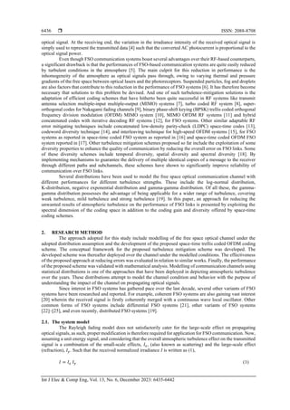 Improving the performance of free space optical systems: a space-time orthogonal frequency ...