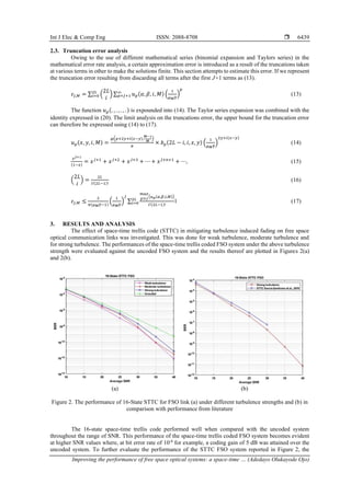 Improving the performance of free space optical systems: a space-time orthogonal frequency ...